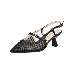 Nero Giardini Damen Slingpumps "Nero Giardini Pumps Leder/Textil", Gr. 37, schwarz, Leder, Textil, Schuhe