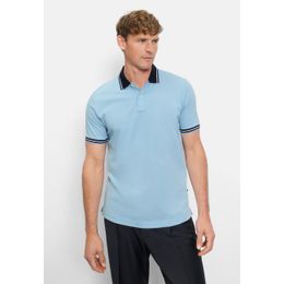 OLYMP Herren Poloshirt "OLYMP Casual Wirk, Regular Fit", blau, Gr. XS, 100% Baumwolle, Shirts