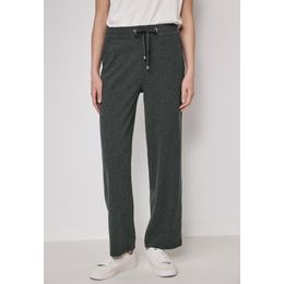 Damen Stoffhose, gr&uuml;n, Gr. 44, STREET ONE STUDIO, unifarben, Stoff, 78% Polyester, 20% Viskose, 2% Elasthan, Hosen, High Waist