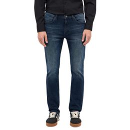 Mustang Herren Slim-fit-Jeans "Herren Style Vegas Slim", blau, Gr. 33, unifarben, Denim/Jeans, 98% Baumwolle, 2% Elasthan, Jeans