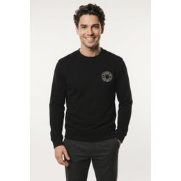 Hugo Herren Sweatshirt "Nedos", schwarz, Gr. XL, unifarben, Sweatware, Obermaterial: 100% Baumwolle, Sweatshirts, Rundhalsausschnitt, Regular Fit,