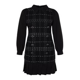 Trendyol Curve Kleid Damen Gr&ouml;&szlig;e 42 schwarz / offwhite Sommerkleid