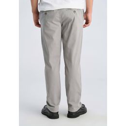 LINDBERGH Herren Chinos "Chinos Relaxed Loose Fit", grau, Gr. XL, unifarben, Obermaterial: 98% Baumwolle, 2% Elasthan, Hosen