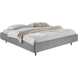 Polsterbett Home Affaire, B:195cm H:40cm L:235cm, grau, 94% Polyester, 6% Nylon, Betten, "Lumira, rahmenhohes Design & wahweise &Uuml;berl&auml;nge", inkl.