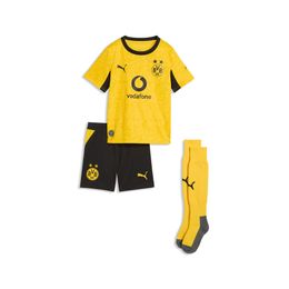 Puma M&auml;dchen Trainingsanzug "Borussia Dortmund 26/27 Heimtrikot Mini-Kit Kinder", gelb, Gr. 98, Obermaterial: 100% Polyester. Rippe: 100% Polyester.