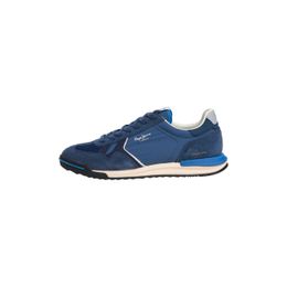 Pepe Jeans Herren Trainingsschuh "trainers MARVIN MATCH M", Gr. 45, blau, 50% Polyamid, 40% COW SUEDE, 10% Polyurethan, Schuhe