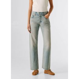 Pepe Jeans Damen 5-Pocket-Jeans "BOYFRIEND JEANS MW CRAFT", blau, Gr. 31, Denim/Jeans, Obermaterial: 100% Baumwolle, Jeans, mit mittlerem Bund