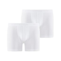 Falke Herren Boxer "Daily Comfort", Gr. S, wei&szlig;, Obermaterial: 96% Baumwolle CO. 4% Elasthan EL., Unterhosen