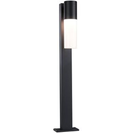 Pollerleuchte Paulmann, B:12cm H:65cm T:14,5cm, grau, Garten, Leuchten, "Outdoor 230V Tralia E27 IP44 anthrazit", E27, IP44