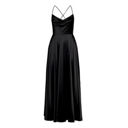 Vera Mont Abendkleid mit Wasserfallausschnitt in Schwarz | Gr.: 32