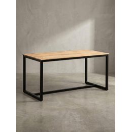 KADIMA DESIGN Esszimmertisch 120x60x76 cm Massivholz Metall Esstisch | Gr.: 120 x 60 x 76 cm