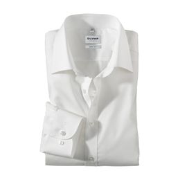 OLYMP Herren Businesshemd "Level Five body fit", beige, Gr. 41, Web, Obermaterial: 97% Baumwolle, 3% Elastolefin, Hemden, formbest&auml;ndig durch Elasthan