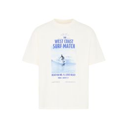 Blend Herren T-Shirt "BHKYROS GRAPHIC S/S TEE", beige, Gr. XL, bedruckt, unifarben, Single Jersey, Obermaterial: 100% Baumwolle, Shirts, mit coolem