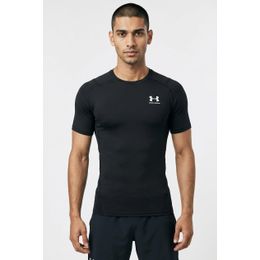 Under Armour Herren Trainingsshirt "UA HG ARMOUR COMP SS", schwarz, Gr. XXL, Obermaterial: 84% Polyester, 16% Elasthan. Einsatz: 92% Polyester, 8%