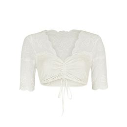 Nina von C. Dirndlbluse, halbarm in champagner | Gr.: 46