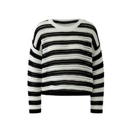Oui Pullover in white black | Gr.: 42