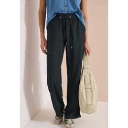 Cecil Damen Stoffhose "Style Neele", schwarz, Gr. M, unifarben, Web, Obermaterial: 84% Viskose, 16% Polyamid. Futter: 100% Polyester, Hosen,