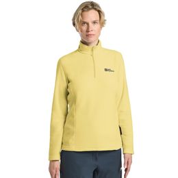 Jack Wolfskin Damen Stehkragenpullover "TAUNUS HZ W", gelb, Gr. XL, Obermaterial: 100% Polyester, Pullover