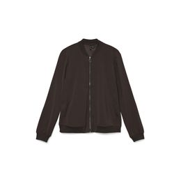 V&eacute;ro Moda VERO MODA Damen Kurzjacke "VMCONNY, leichte Jacke f&uuml;r den &Uuml;bergang", braun, Gr. M, unifarben, Web, Obermaterial: 96% Polyester, 4% Elasthan, Jacken,