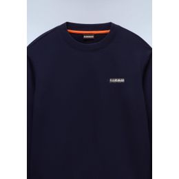 Napapijri Herren Sweatshirt "B-SMALL BOX C BLACK BEAUTY", blau, Gr. S, Obermaterial: 100% Baumwolle, Sweatshirts, klassischer Sweatshirt-Schnitt, aus