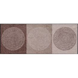 Salonloewe unisex Fu&szlig;matte braun-natur Gr&ouml;&szlig;e 40x60 cm