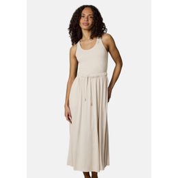 Ragwear Damen Shirtkleid "Mauglia YOUMODO", beige, Gr. S, Obermaterial: 68% Modal, 32% Polyester, Kleider, Sommerkleid mit Tr&auml;gern und Taillenzugband