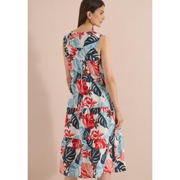 Cecil Damen Druckkleid, bunt, Gr. M, bedruckt, Web, Obermaterial: 100% Baumwolle, Kleider, Mit seitlichen Eingrifftaschen