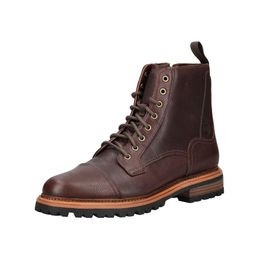 Clarks Herren Schn&uuml;rstiefelette "Clarks Stiefelette Leder", Gr. 40, braun, Leder, Schuhe
