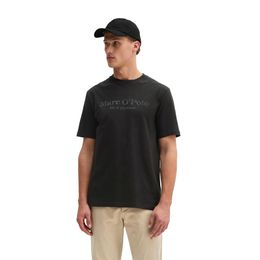 Marc O'Polo MARC O'POLO Herren T-Shirt "aus Organic Cotton", schwarz, Gr. S, unifarben, Obermaterial: 100% Baumwolle, Shirts