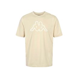 Kappa Herren Kurzarmhemd "Kappa T-shirt KMLogo"beige fog, Gr. XL, Obermaterial: 100% Baumwolle, Hemden