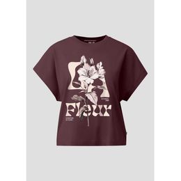 QS T-Shirt in 49D0_bordeaux | Gr.: M