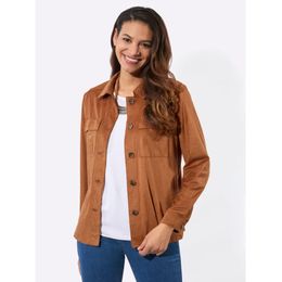 WITT WEIDEN Lederimitat-Blazer in cognac | Gr.: 40