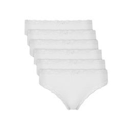 Nina von C. Damen Jazz-Pants Slips "6er Pack Damen Jazz Pant Multiple Packs", Gr. 38, wei&szlig;, Obermaterial: 95% Modal CMD. 5% Elasthan EL., Unterhosen