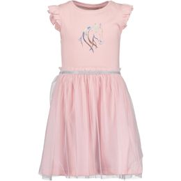 Blue Seven M&auml;dchen Jerseykleid "M&auml;dchen T&uuml;llkleid mit Pferd", rosa, Gr. 98, 100% Baumwolle, Kleider