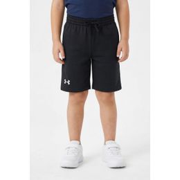 Under Armour Jungen Sweatshorts, schwarz-wei&szlig;, Gr. S, Obermaterial: 67% Baumwolle, 33% Polyester, Hosen, aus Baumwolle und Polyester