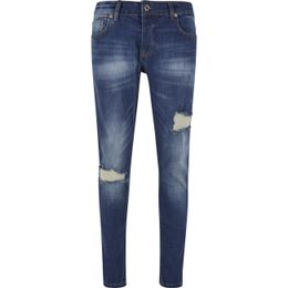 2Y Premium Herren Bequeme Jeans "2Y Premium Herren 2Y Skinny Fit Jeans", blau, Gr. 34, unifarben, 97% Baumwolle, 3% Elasthan, Jeans