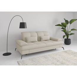 Sit & More 2,5-Sitzer SIT & MORE, B:202cm H:90cm T:122cm, beige, 95% Polyester, 5% Polyamid, Sofas, "Amica, inkl. Sitztiefenverstellung und Armteilverstellung",