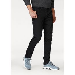 Bruno Banani Herren Straight-Jeans "Dylan", schwarz, Basic, Gr. 34, Obermaterial: 98% Baumwolle, 2% Elasthan, Jeans, gerade Beinform, Used-Waschung,