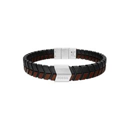 Fossil Armband Herren Gr&ouml;&szlig;e One Size dunkelbraun / silber