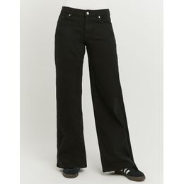 Tally Weijl Damen High-waist-Jeans "SPACOWACKIE5", schwarz, Gr. 38, unifarben, Denim/Jeans, Obermaterial: 98% Baumwolle, 2% Elasthan, Jeans,
