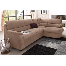 Sit & More Ecksofa SIT & MORE, B:251cm H:91cm T:176cm, braun, Luxus-Microfaser ALTARA NUBUCK (100% Polyester);Luxus-Microfaser ALTARA NUBUCK (100%