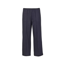 GOLDNER Damen 7/8-Hose "Verk&uuml;rzte Jersey-Hose VERA mit Biesen", blau, Gr. 40, Obermaterial: 51% Viskose CV. 36% Polyamid PA. 13% Elasthan EL., Hosen,
