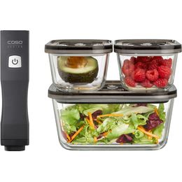 CASO GERMANY CASO Vakuumierer "1169 Vacu OneTouch Eco-Set", B:4,5cm H:19,5cm T:4,5cm, silber, Vakuumierer