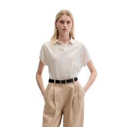 Marc O'Polo MARC O'POLO Damen Poloshirt "aus Slub Jersey", wei&szlig;, Gr. XXL, unifarben, Obermaterial: 100% Baumwolle, Shirts