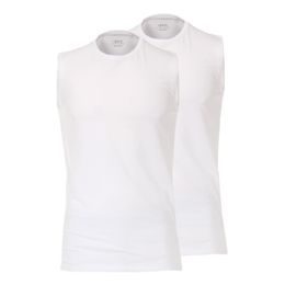 Venti Herren Tanktop "Venti Tanktop im Doppelpack uni", wei&szlig;, Gr. L, 95% Baumwolle, 5% Elasthan, Tops