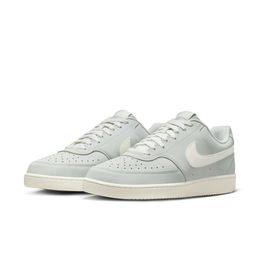Nike Sportswear Herren Sneaker "Court Vision Low", Gr. 41, grau, Synthetik, Schuhe, inspiriert vom Design des Nike Air Force