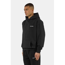 Pegador Herren Kapuzensweatshirt "Logo Oversized Hoodie"washed schwarz, Gr. S, unifarben, Sweatware, Obermaterial: 80% Baumwolle, 20% Polyester,