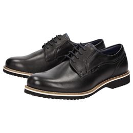 Sioux Herren Schn&uuml;rschuh "Dilip-716-H", Gr. 43, schwarz, Obermaterial: 100% Kalbsleder CAL. 100% Gummi rubber., Schuhe