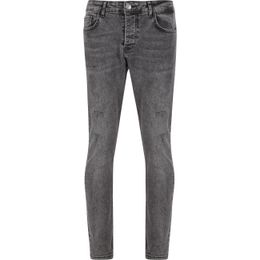 2Y Premium Herren Bequeme Jeans "2Y Premium Herren 2Y Skinny Fit Jeans", grau, Gr. 38, unifarben, 97% Baumwolle, 3% Elasthan, Jeans