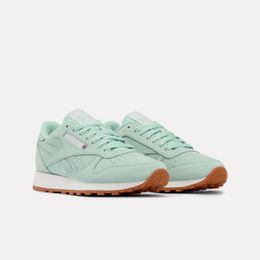 Reebok CLASSIC Damen Sneaker "CLASSIC LEATHER", Gr. 37, gr&uuml;n, Leder, Schuhe